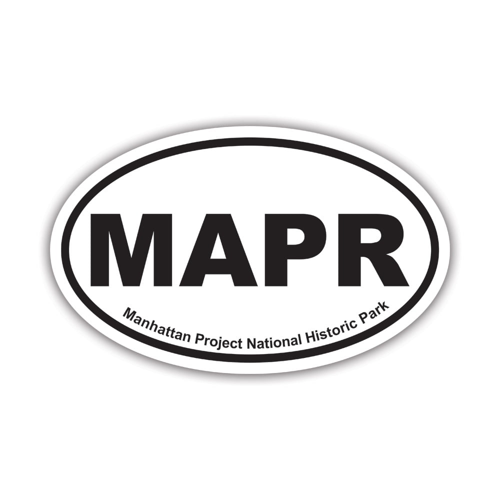 Manhattan Project National Historic Park MAPR Oval Sticker Decal - Self ...
