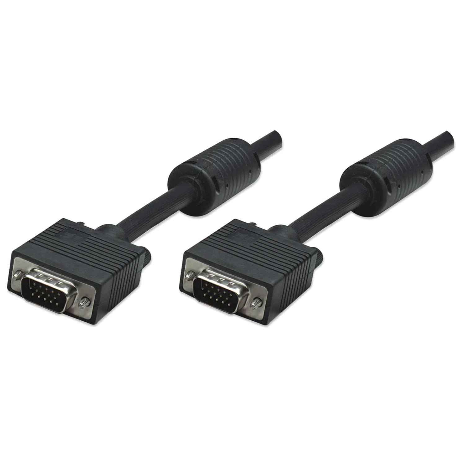 Manhattan SVGA HD15 Male to HD15 Male Monitor Cable with Ferrite Cores ...