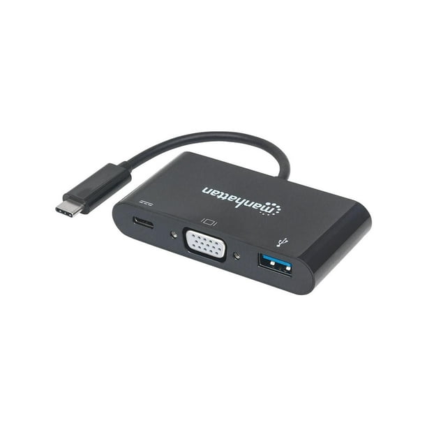 Manhattan SuperSpeed USB C VGA Docking Converter - Walmart Business ...