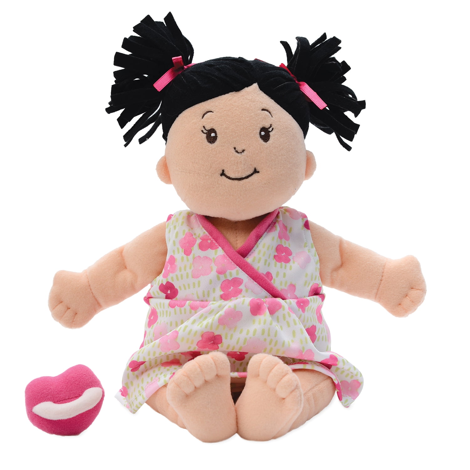 Manhattan Toy Baby Stella Black Hair Soft First Baby Doll, 15-Inch ...