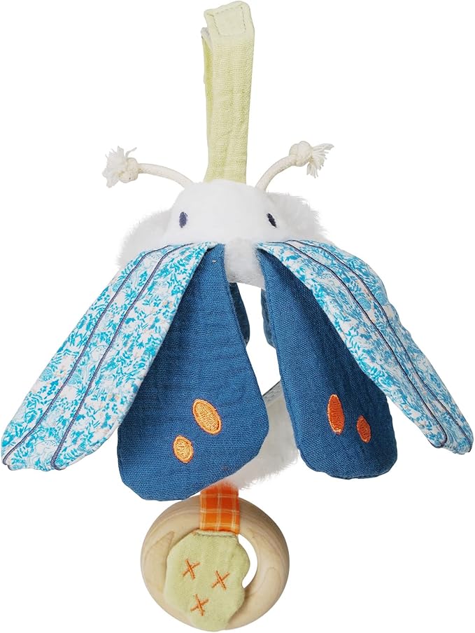 Manhattan Toy Folklore Plush Luna Moth Soft Tactile Baby Travel Toy ...