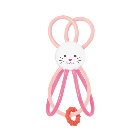 Manhattan Toy Zoo Animal Winkel Bunny Rabbit Multicolor Rattle ...
