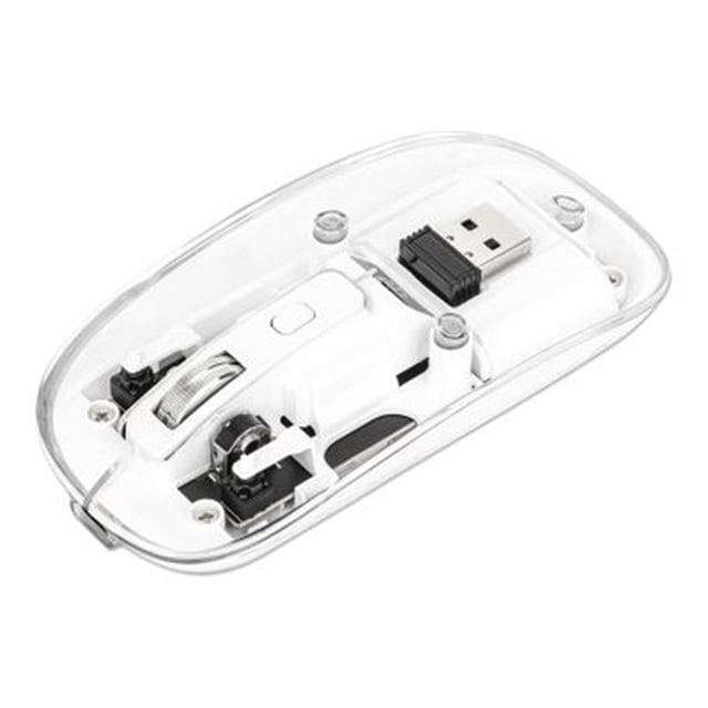 Manhattan Transparent Rechargeable Wireless USB Mouse - Walmart ...