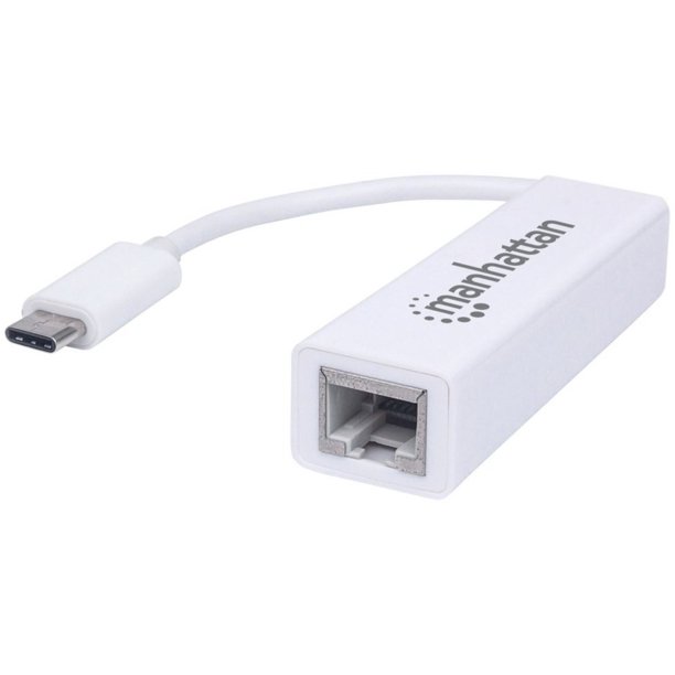 Manhattan Type-C to Gigabit Network Adapter - White - Walmart Business ...