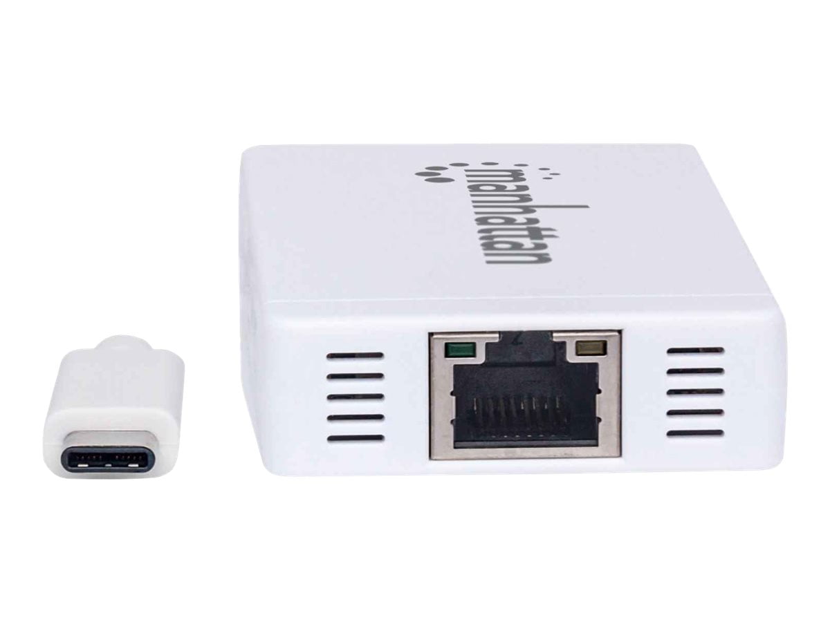 Manhattan USB-C Dock/Hub, Ports (x4): Ethernet and USB-A (3), 10/100 ...