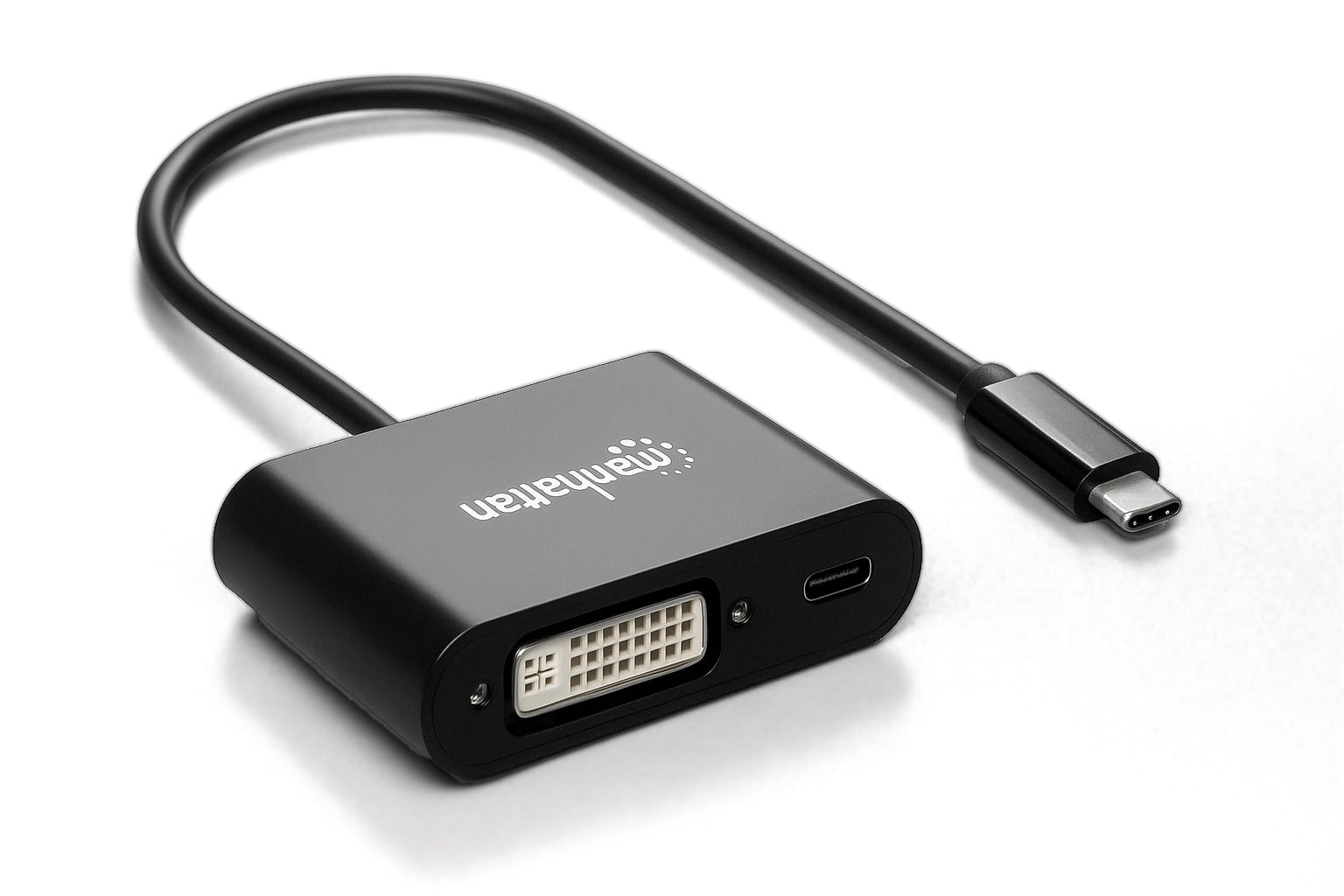 Manhattan USB-C to DVI Converter Cable with Power Delivery Port (60W ...