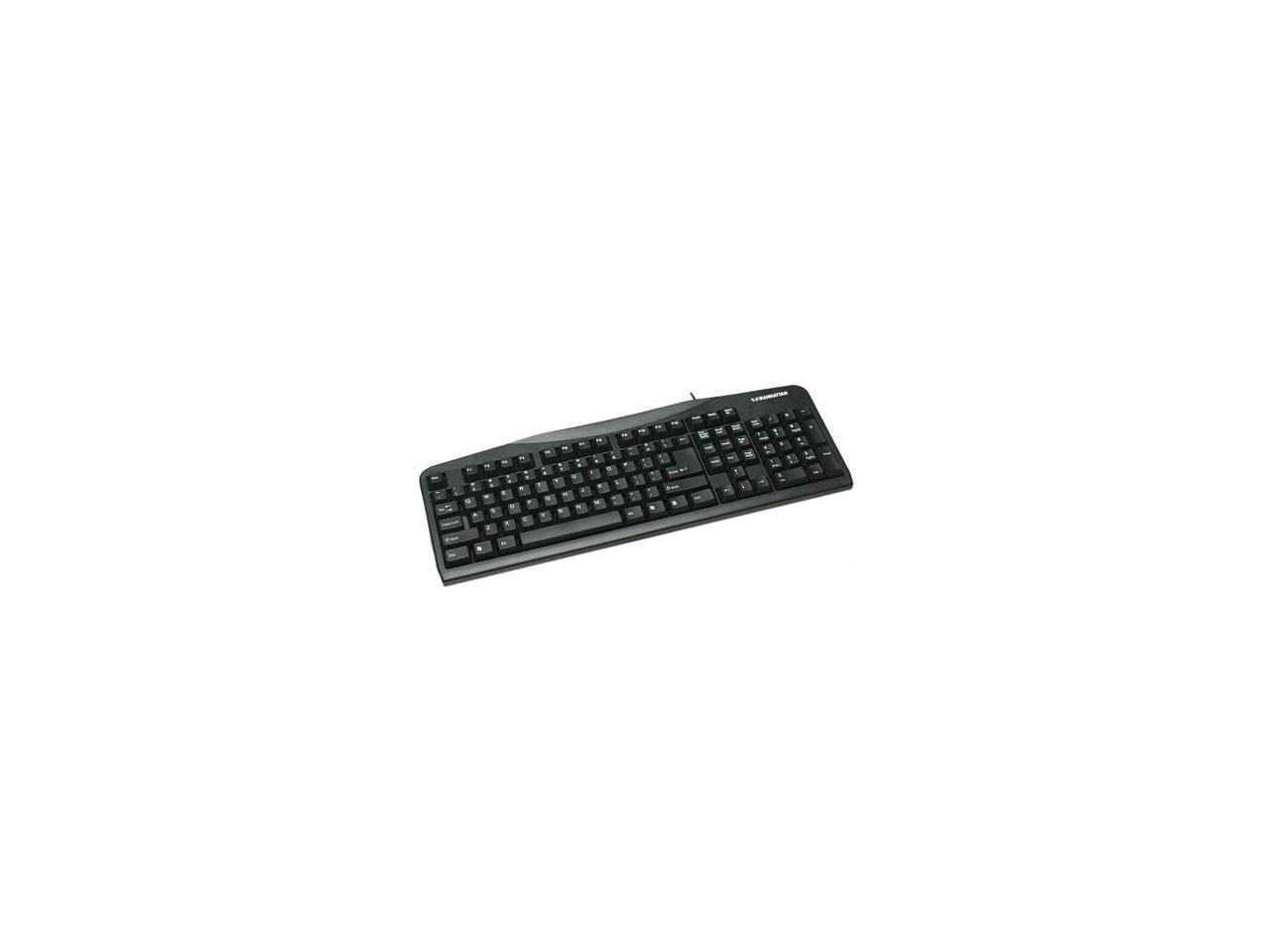 Manhattan USB Enhanced Keyboard Black Brown Box 155113 - Walmart.com