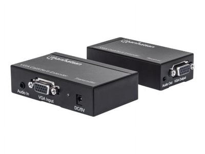 Manhattan VGA Cat5/5e/6 Extender 1080p - Extends video and audio ...