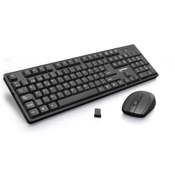 Manhattan Wireless Spanish Layout Keyboard & Mouse Combo, 180955 ...