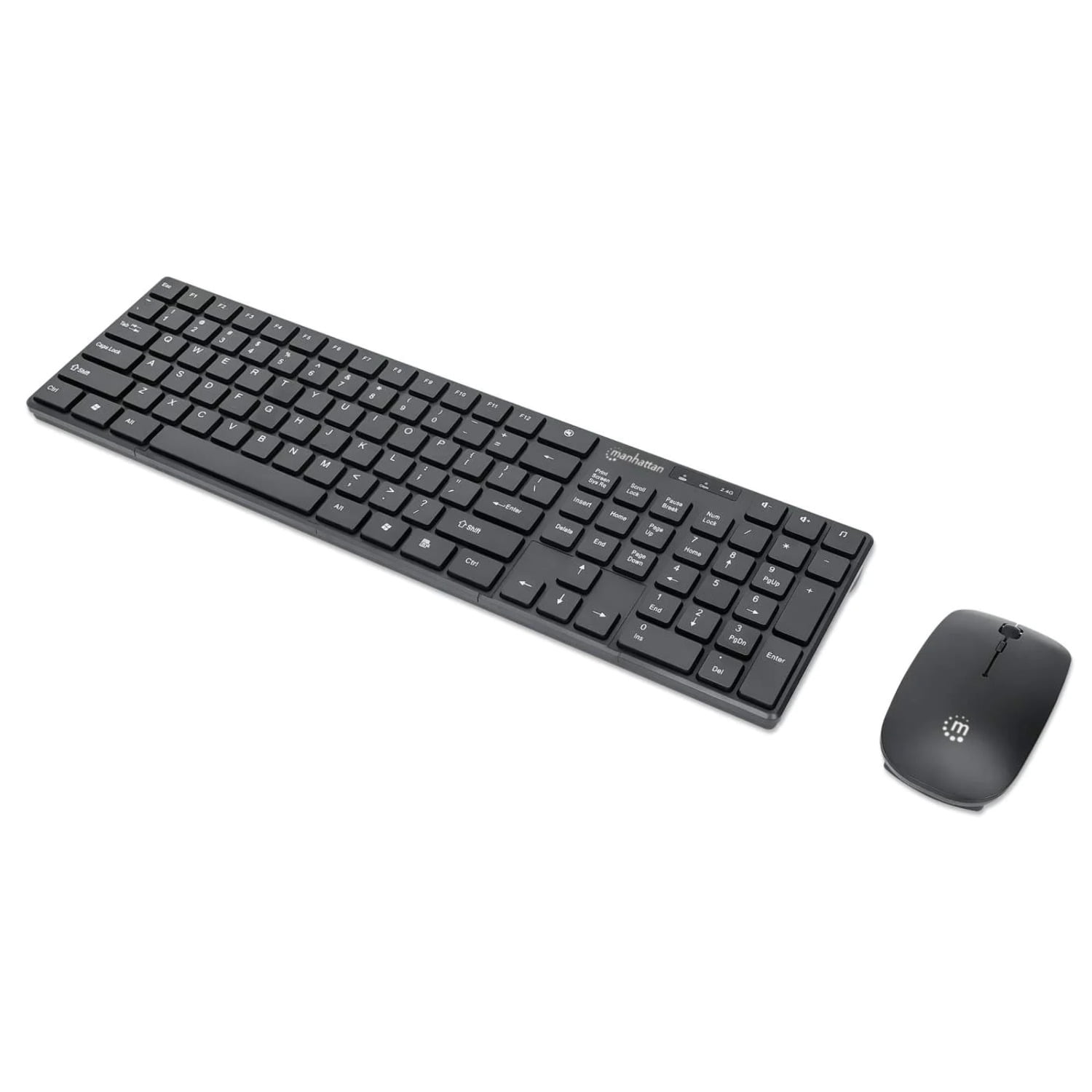 Manhattan Ergonomic Wireless Keyboard and Optical Mouse Combo for ...
