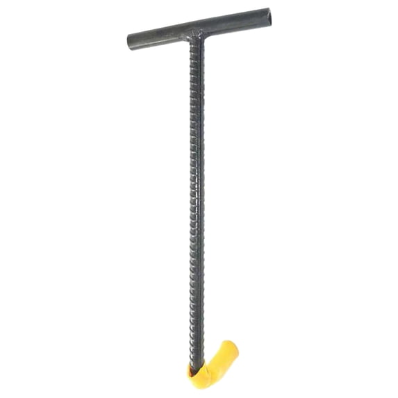 Manhole Cover T Hook Steel Spring Pullers Hook Heavy Duty Manhole Lift ...