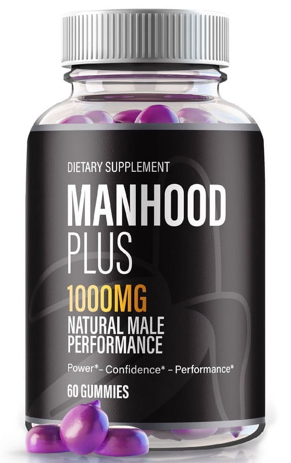 Manhood Plus Gummies, T-Booster Gummy for Support, All Natural ...