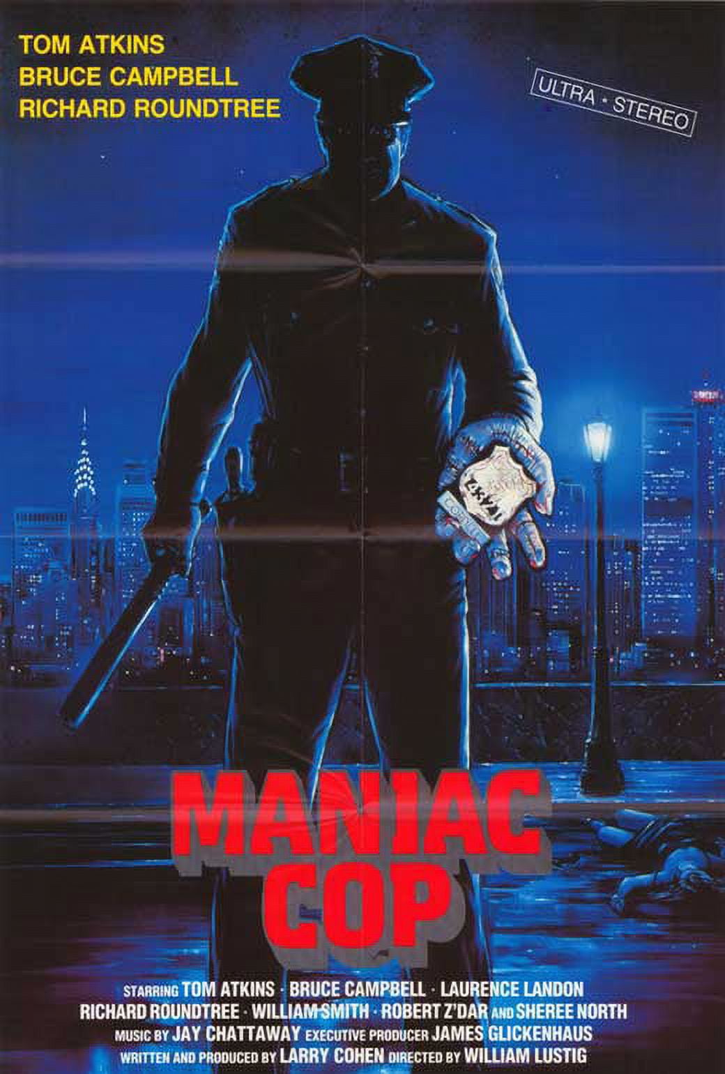 Maniac Cop - movie POSTER (Style A) (27" x 40") (1988) - Walmart.com