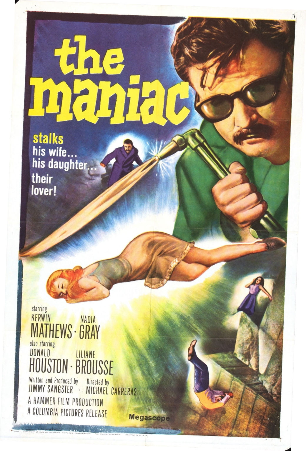 Maniac The Movie poster 12x16 Print on Metal Sign 12in x 16in Multi ...