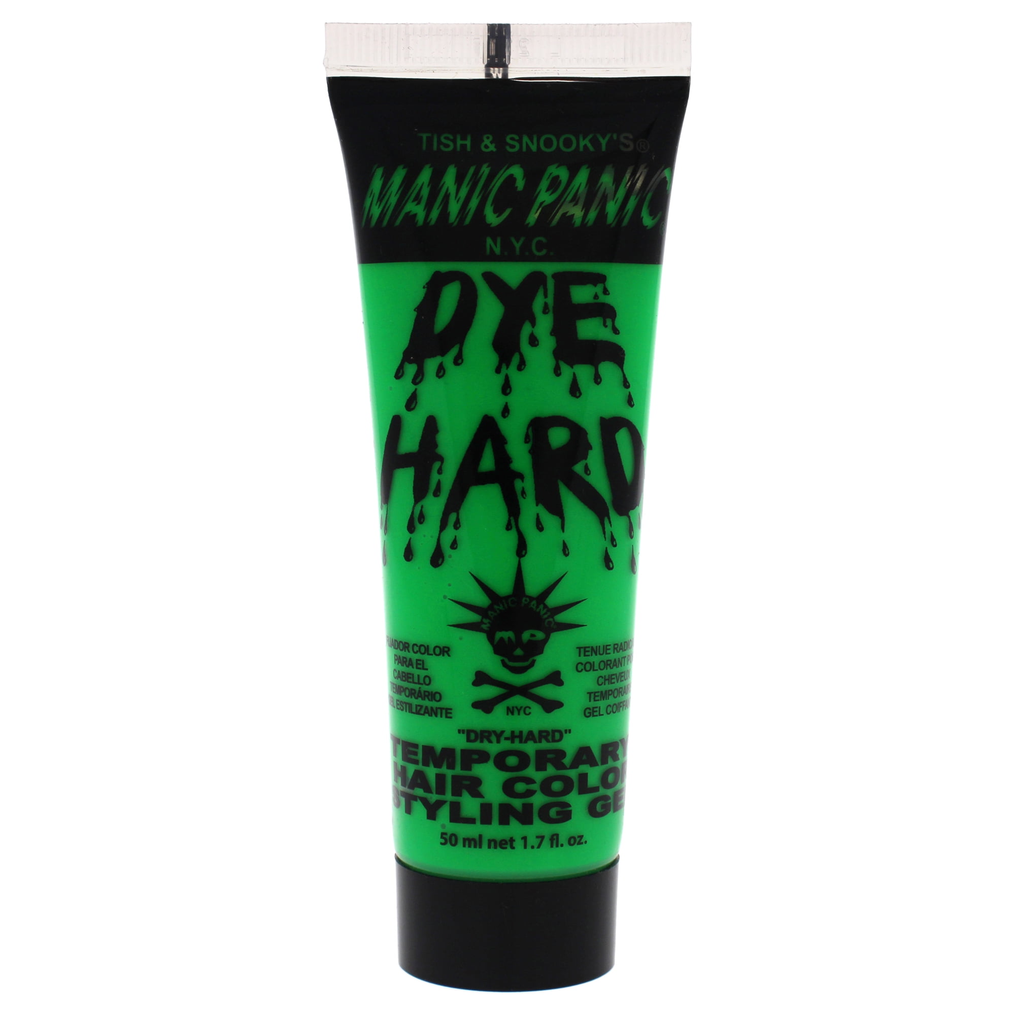 Manic Panic Dye Hard Temporary Hair Color Styling Gel, Electric Lizard ...