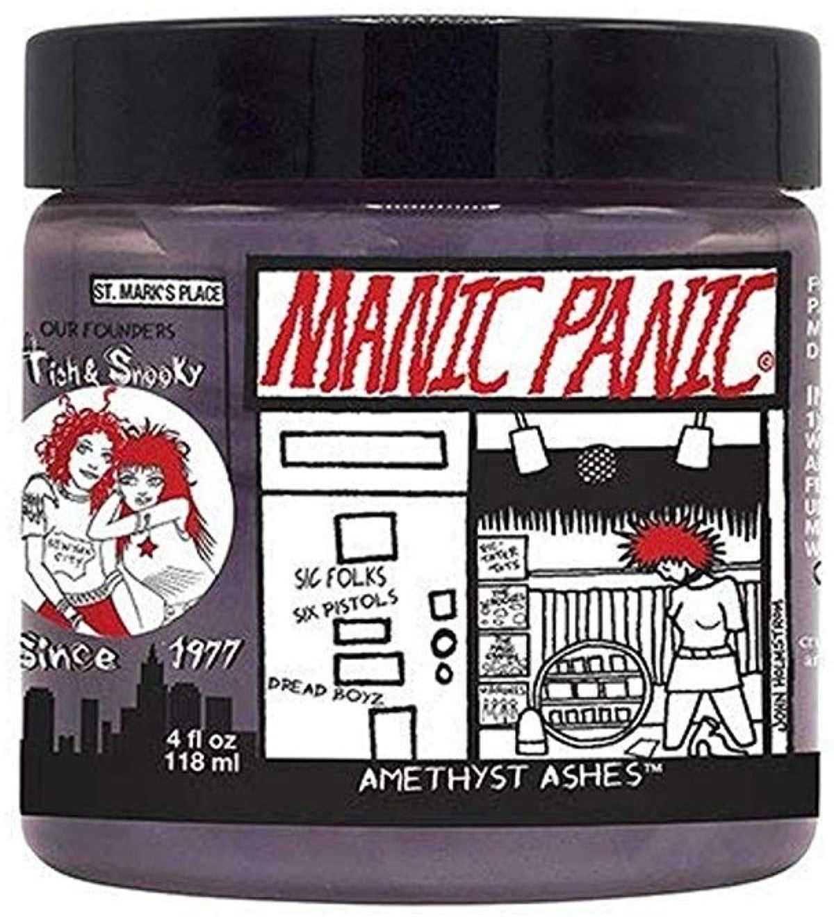 Manic Panic, Semi-Permanent Hair Color Amethyst Ash 4 oz - Walmart.com