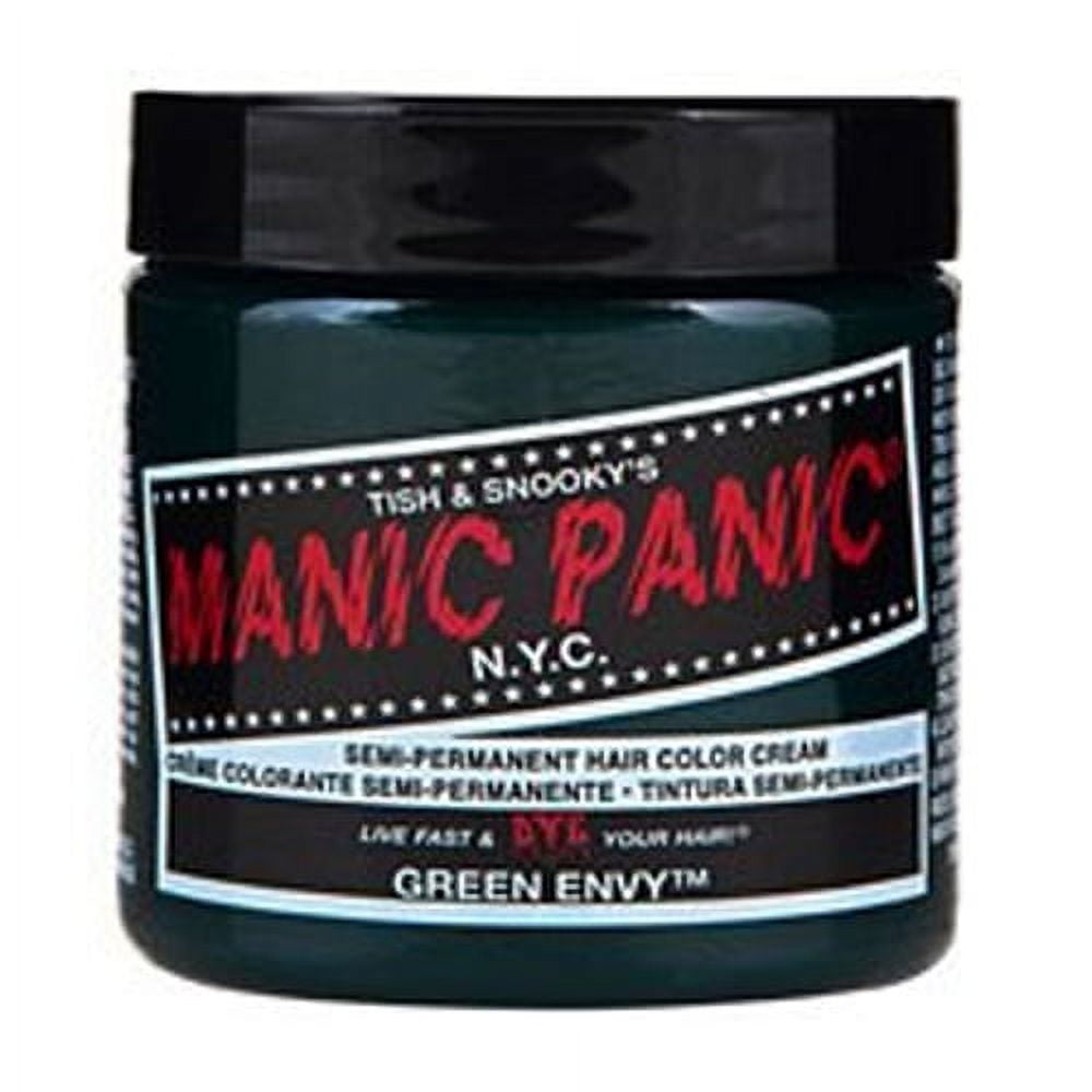 Manic Panic Semi-Permanent Haircolor Green Envy 4 oz Jar, 1 Ea, 6 Pack ...