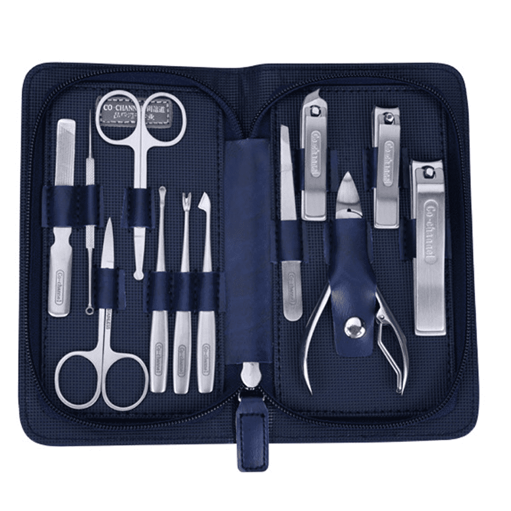 Manicure Kit stainless steel – Pedicure Tools with a leather case ...