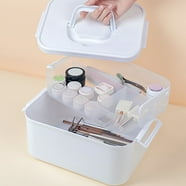 Teissuly Three-layer Folding Storage Box Portable Toolbox Cosmetics ...