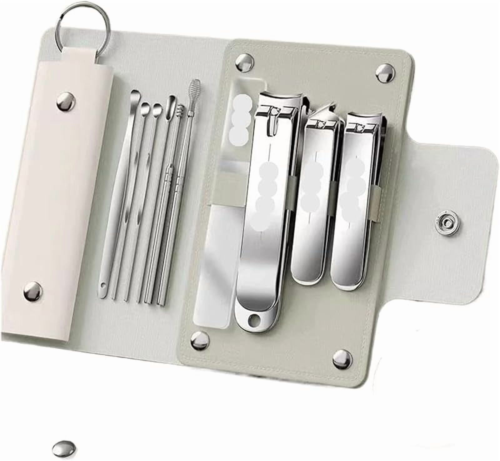 Manicure Set 10-Piece Professional Nail Clippers Stainless Steel ...