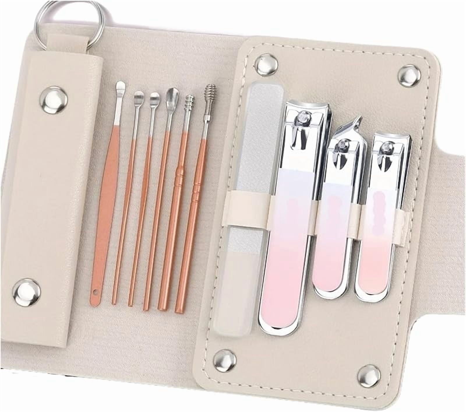 Manicure Set 10-Piece Professional Nail Clippers Stainless Steel ...