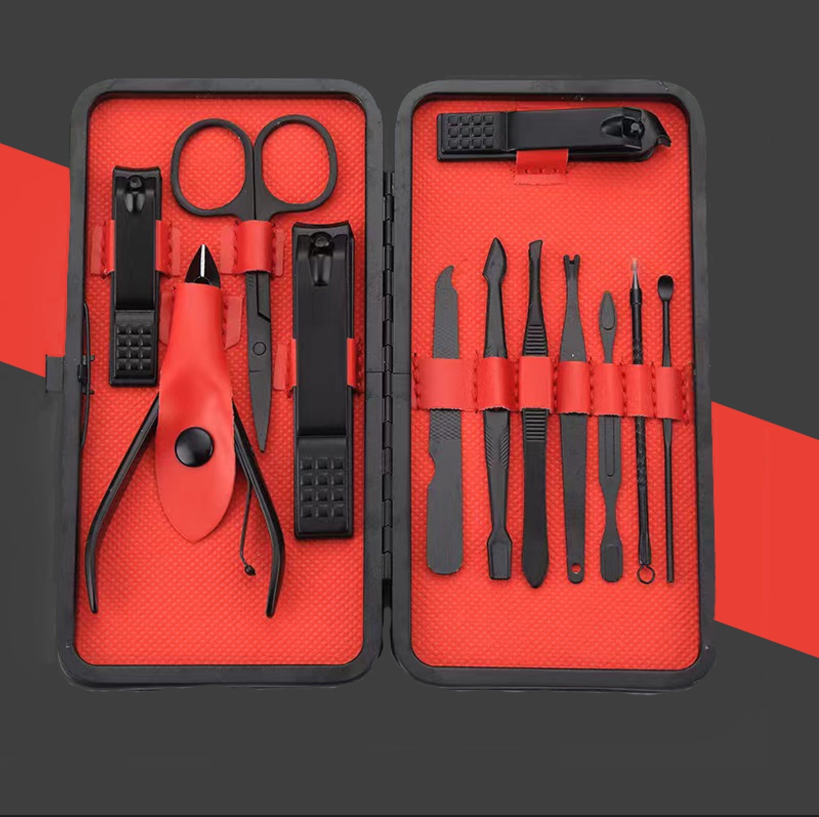 Manicure Set, 18 in 1 Stainless Steel Professional Pedicure Kit Nail ...
