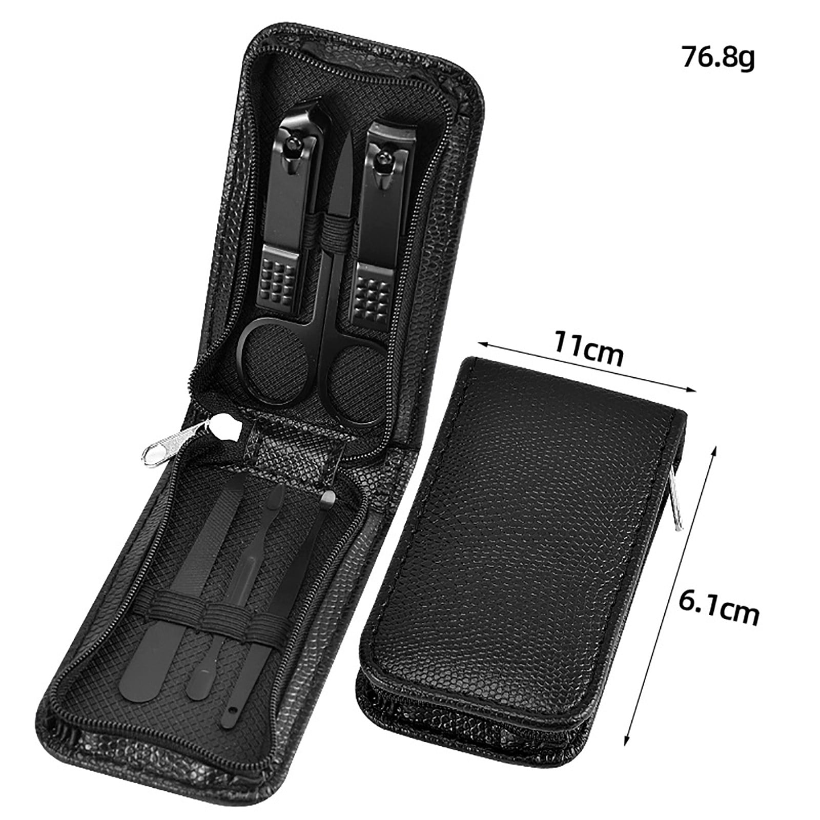 Manicure Set, 6 Piece Nail Clippers Set, Manicure Pedicure Set Stainless Steel, Portable Nail ...