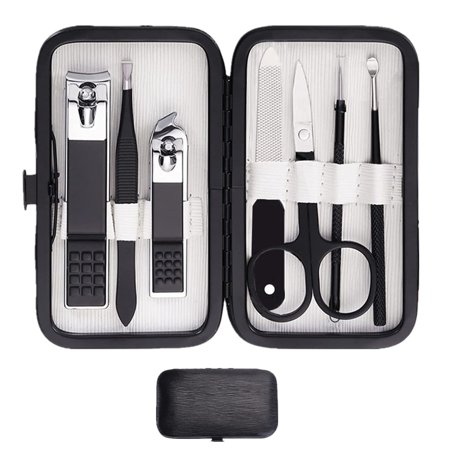 SHIHUALQ, Manicure Set, 8 in 1, Portable Travel Case for Men Women ...