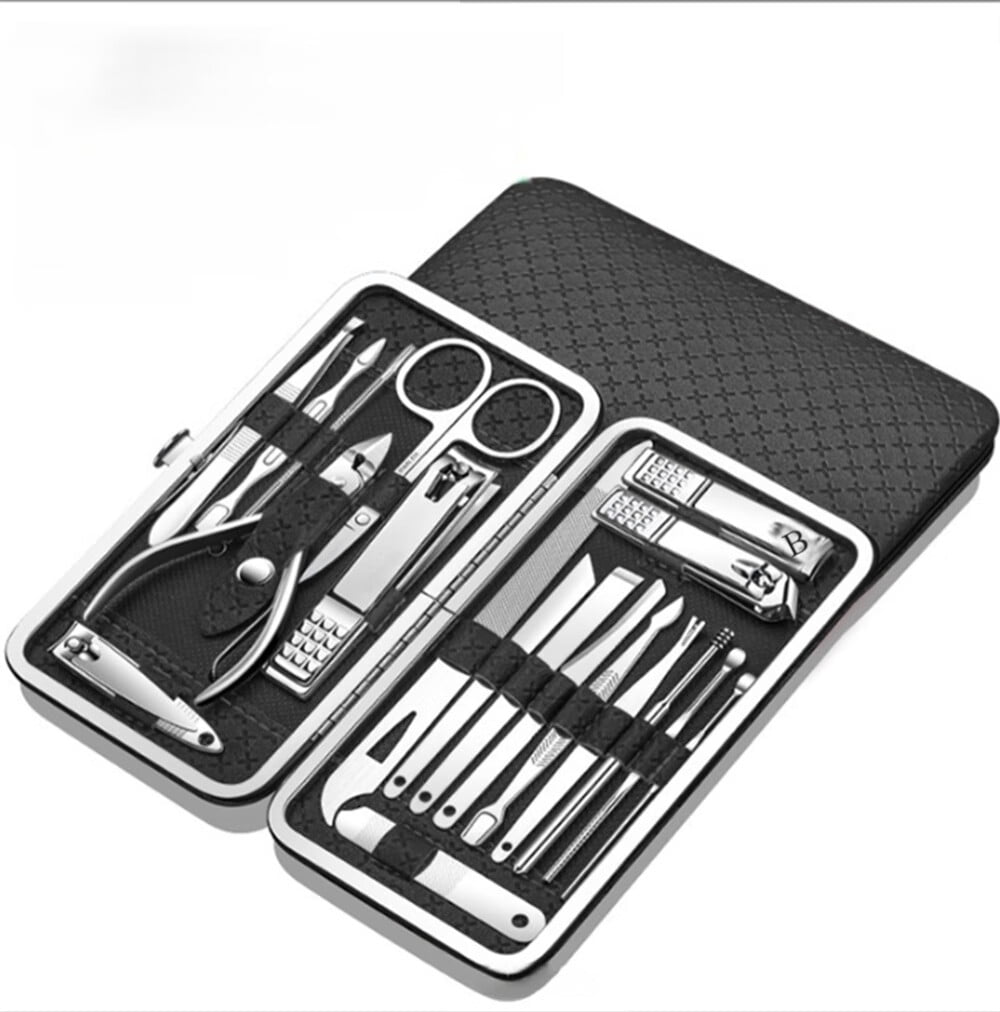 Manicure Set Nail Clippers Pedicure Kit -19 Pieces Stainless Steel ...