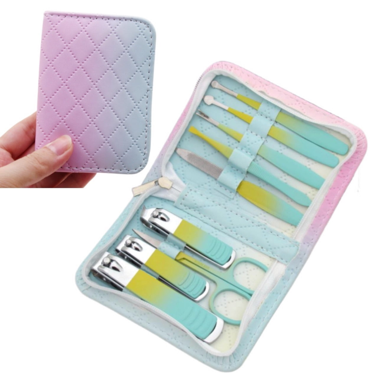Manicure Set Nail Clippers Pedicure Kit -9 Pieces Stainless Steel ...