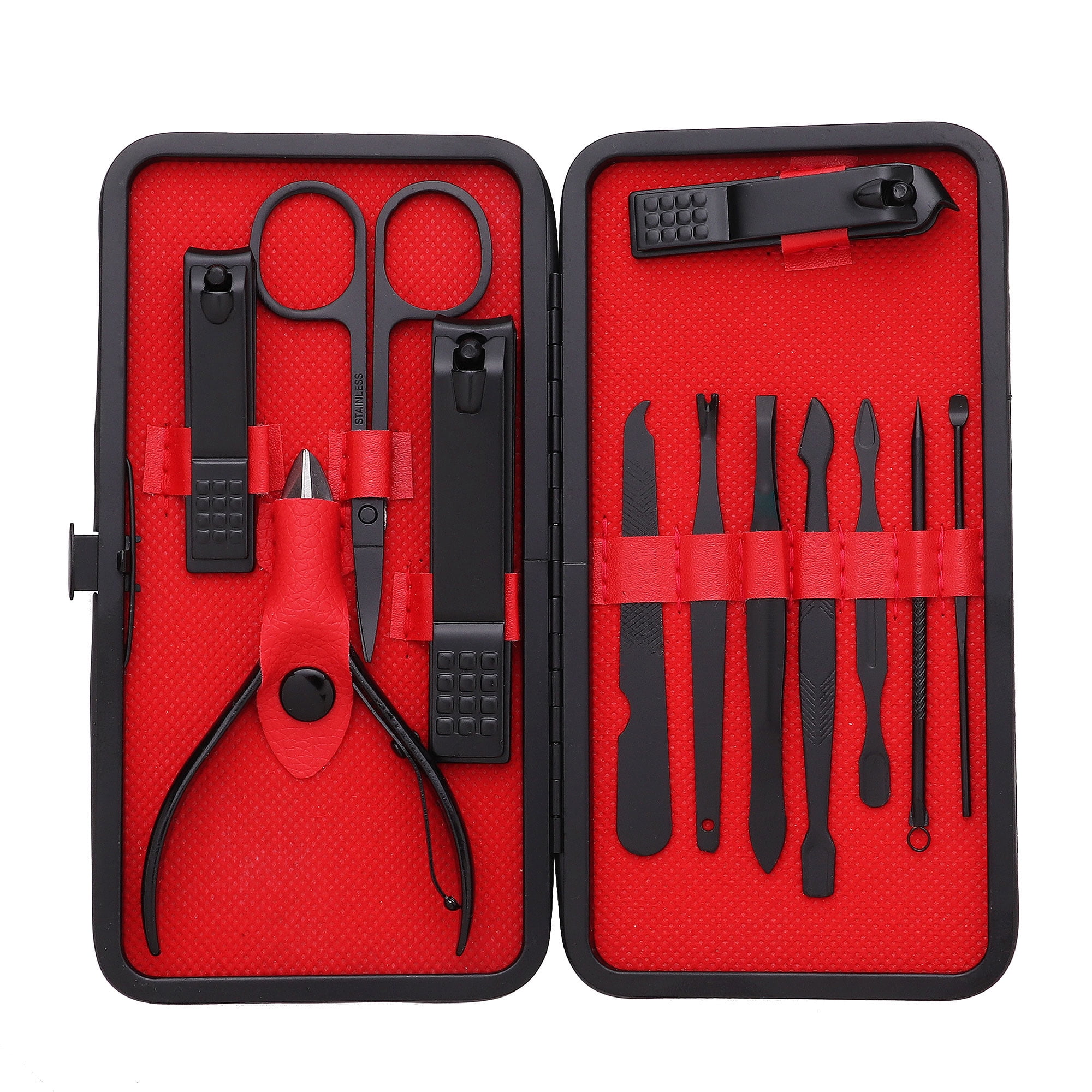 Manicure Set Pedicure Kit Stainless Steel 12 Pcs Set Toe Finger Nail ...