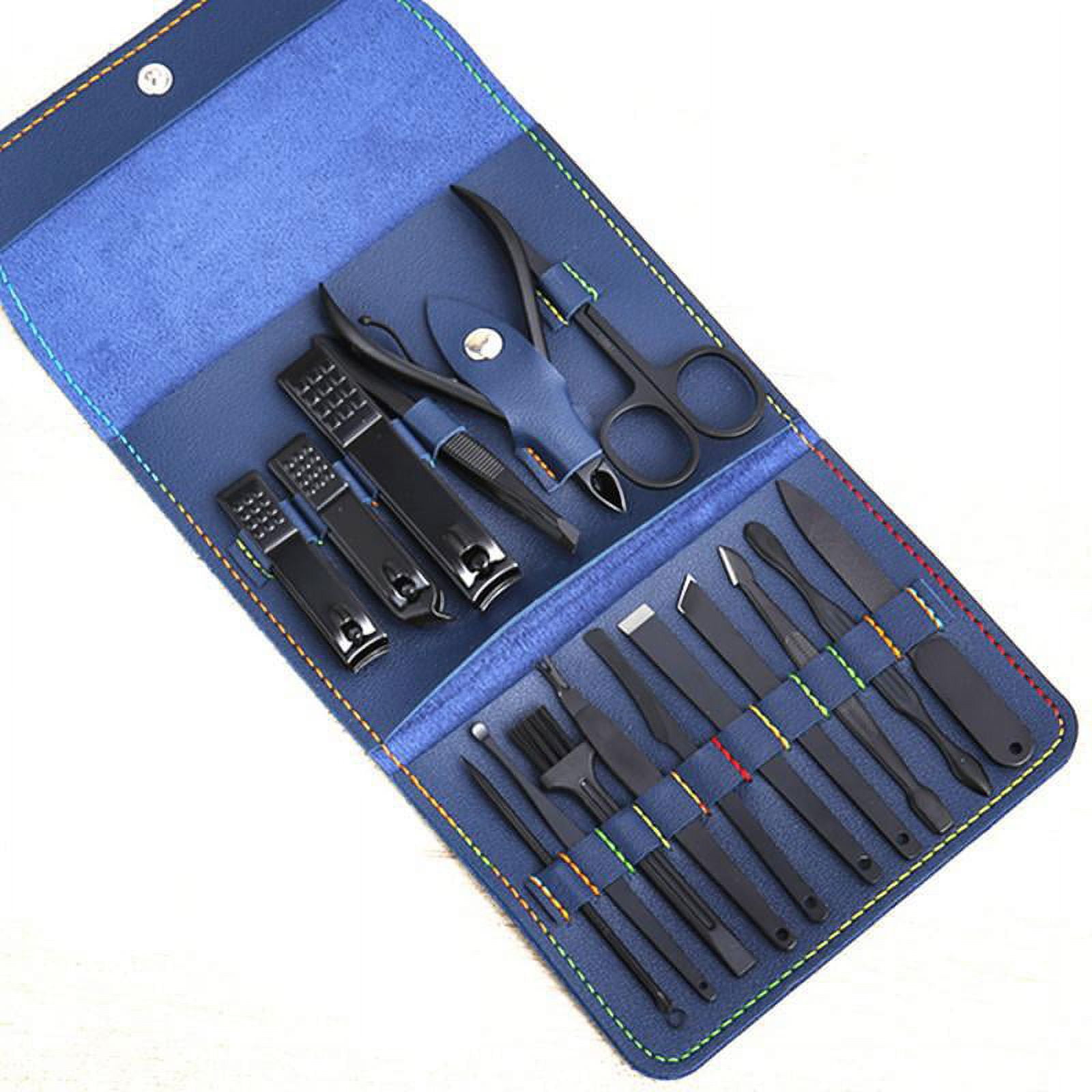 Manicure Set, Stainless Steel Nail Care Kit, Nail Grooming Kit with ...