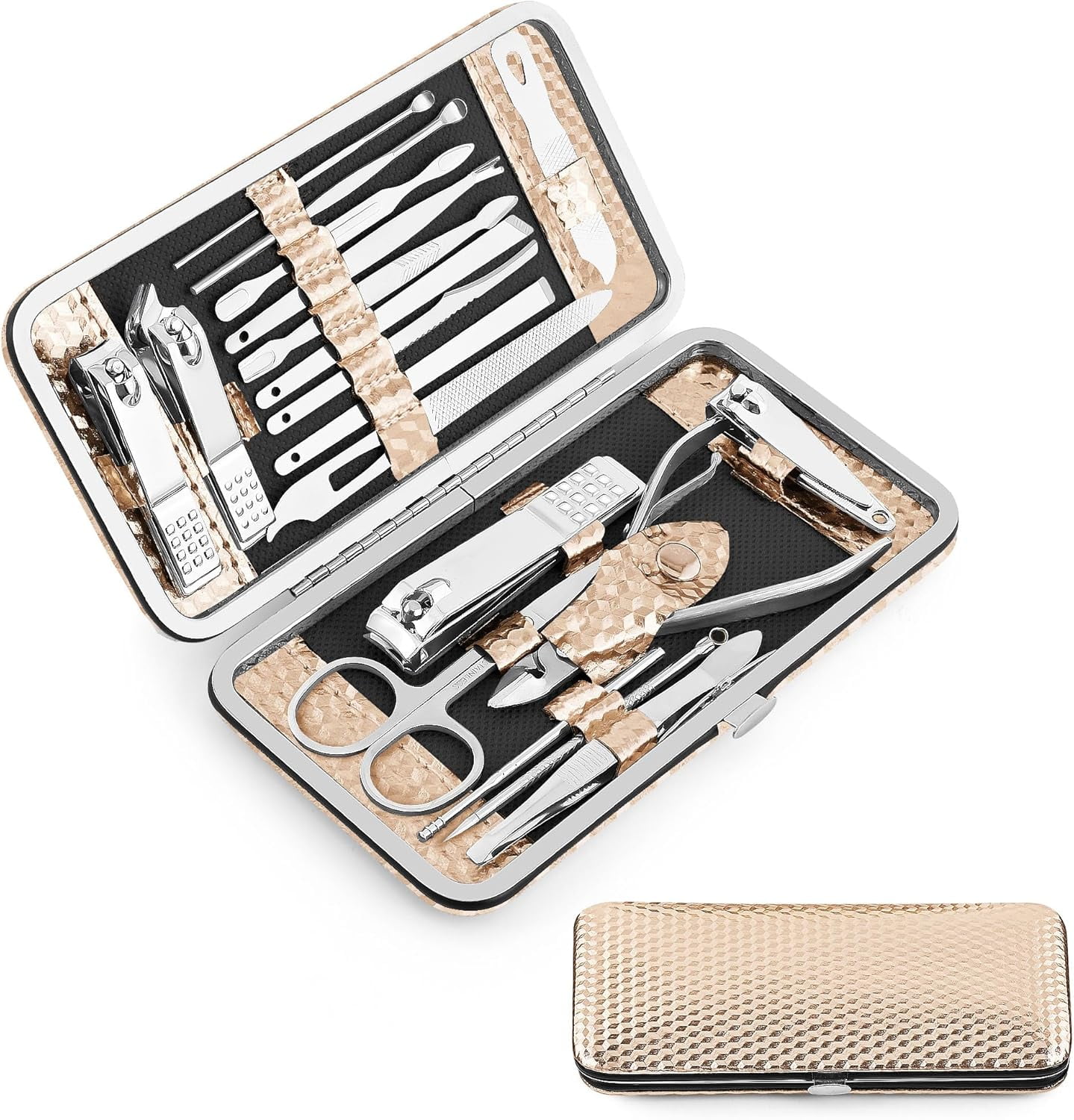 Manicure Set - TIFOR 19 in 1 Stainless Steel Manicure Set, Professional ...