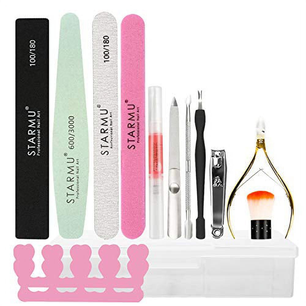Manicure Set for Women Girls, Professional Nail File Kit Pedicure Set ...