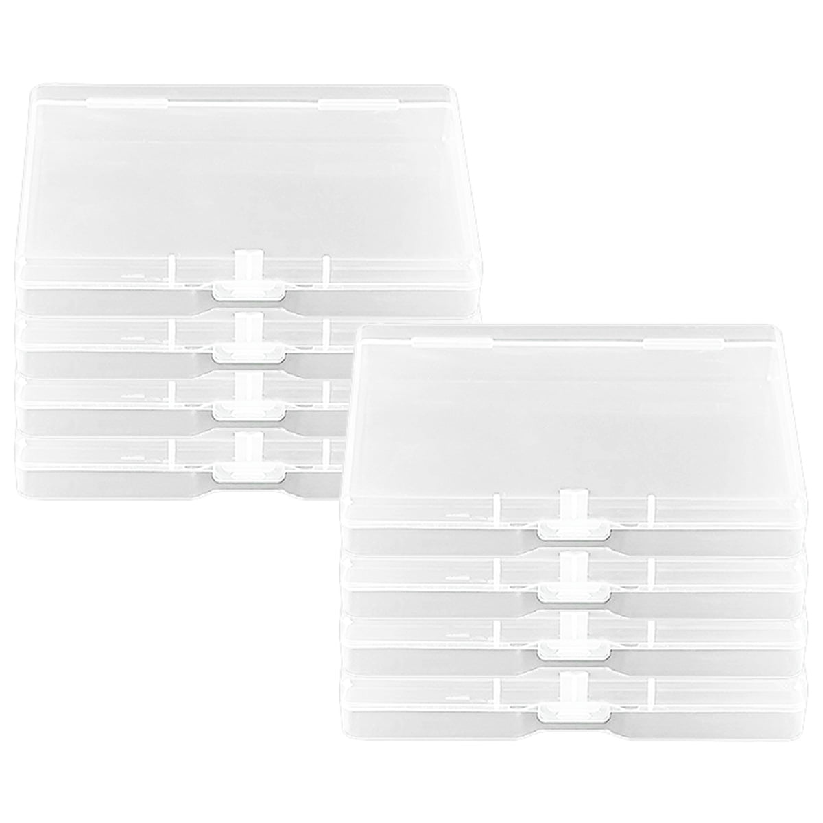 Manicure Tool Box, 8 Pieces Clear Box for Nail Tool, Transparent ...