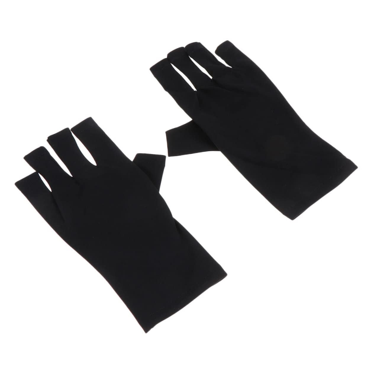 Manicure UV Gloves 1 Pair Nail Gloves Fingerless Driving Gloves ...