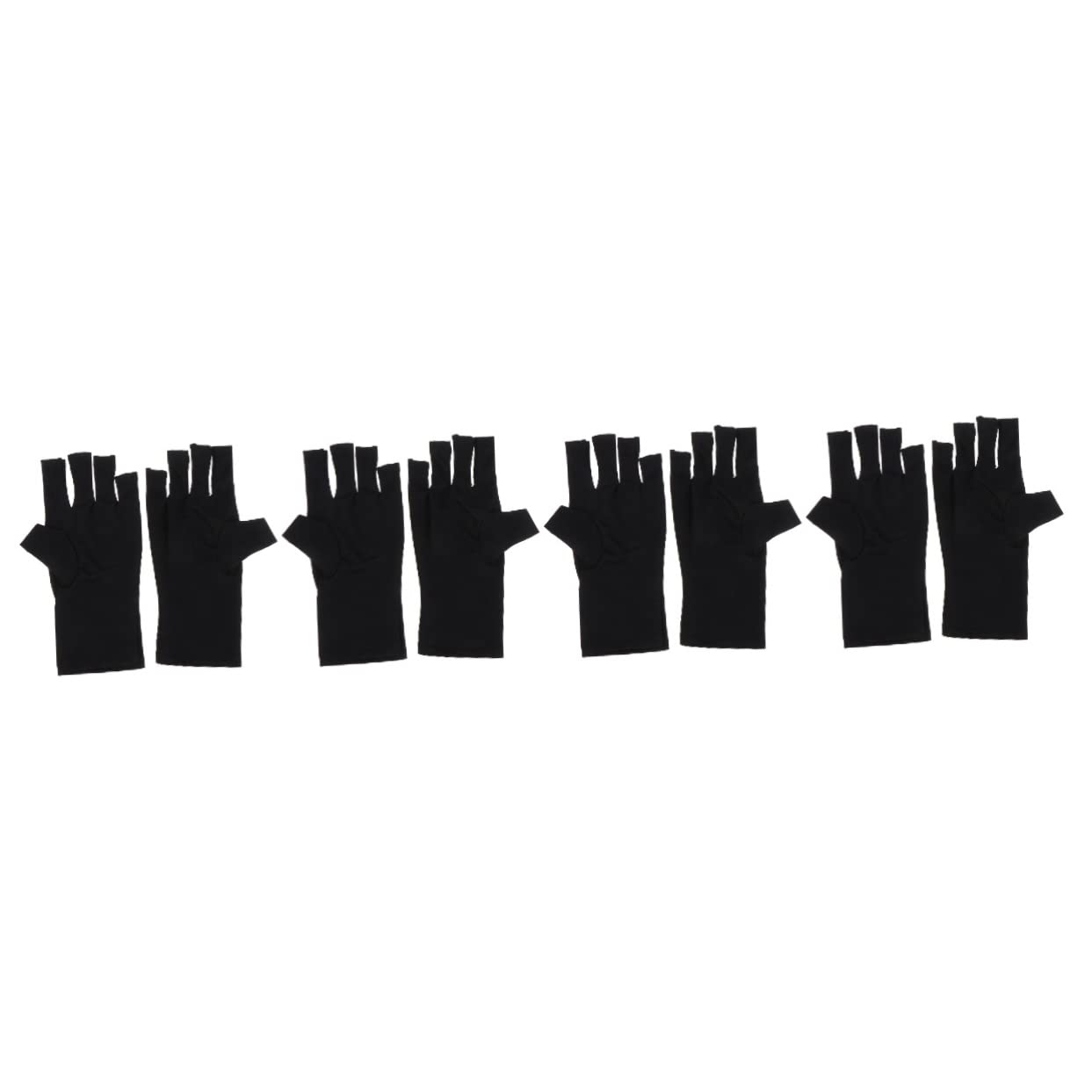Manicure UV Gloves 4 Pairs Nail Gloves Guantes Para El Sol De Mujer LED ...