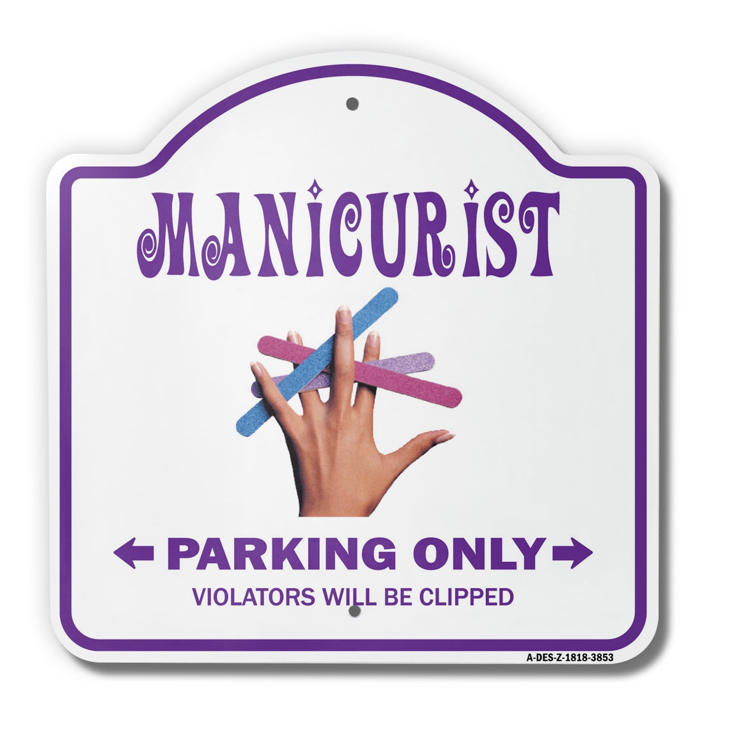 Manicurist 18" X 18" Heavy-Gauge Aluminum Architectural Sign ...
