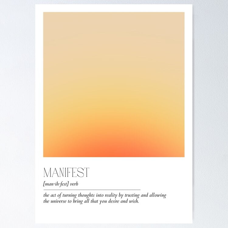 Manifest Definition UNFRAMED Poster, 12x18 - Walmart.com