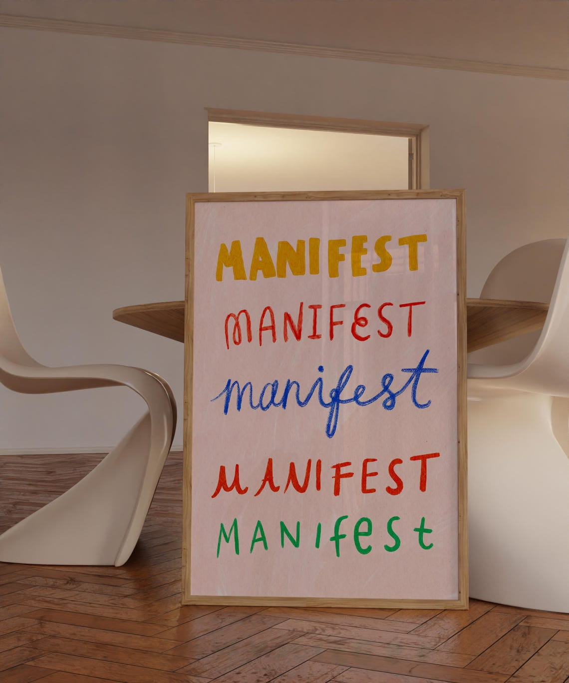 Manifest Quotes Poster, Coquette Quotes Wall Art, Motivational Quotes ...