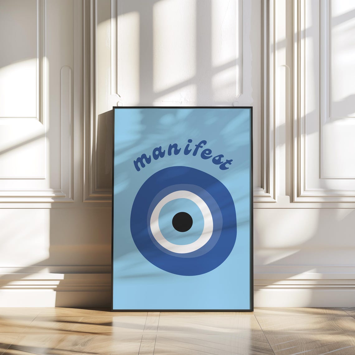 Manifest Wall Art, Evil Eye Protection, Manifestation Art Print ...