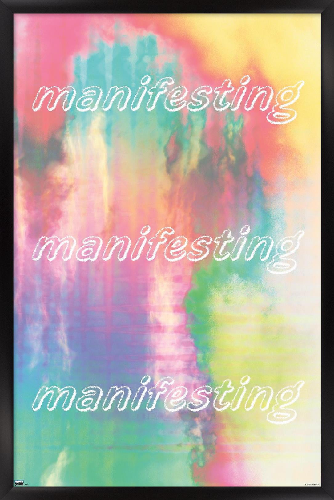 Manifesting Rainbow Wall Poster, 14.725" x 22.375" Framed - Walmart.com