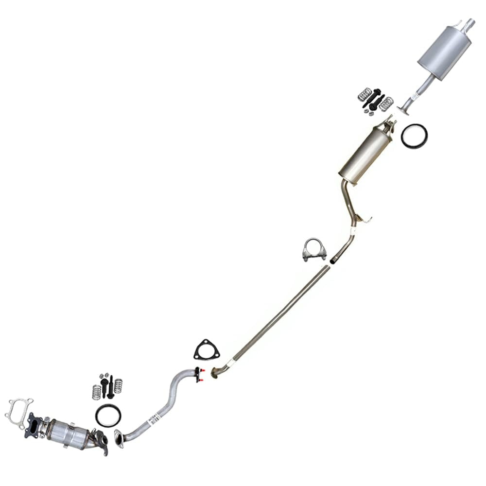 Manifold, Front Pipe, Resonator, Muffler Complete Exhaust System Kit ...