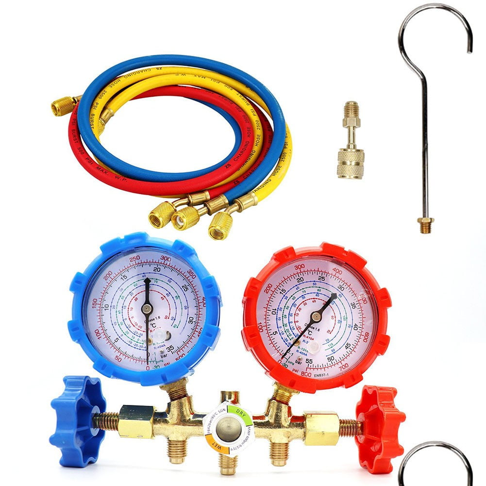 Manifold Gauge Kit Air Conditioning Tool for R410A R32 R404A R134A B ...
