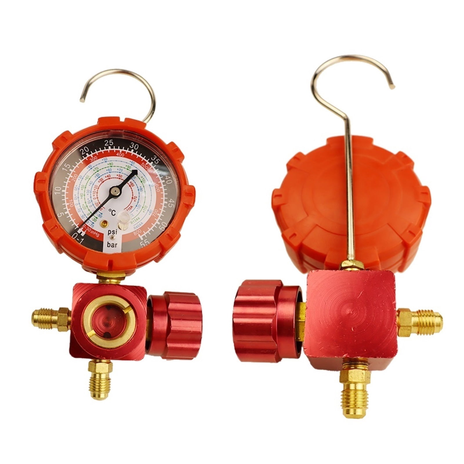 Manifold Gauge Red/Blue ToolsThree-Way Single Valve For R410A R22 R134a ...