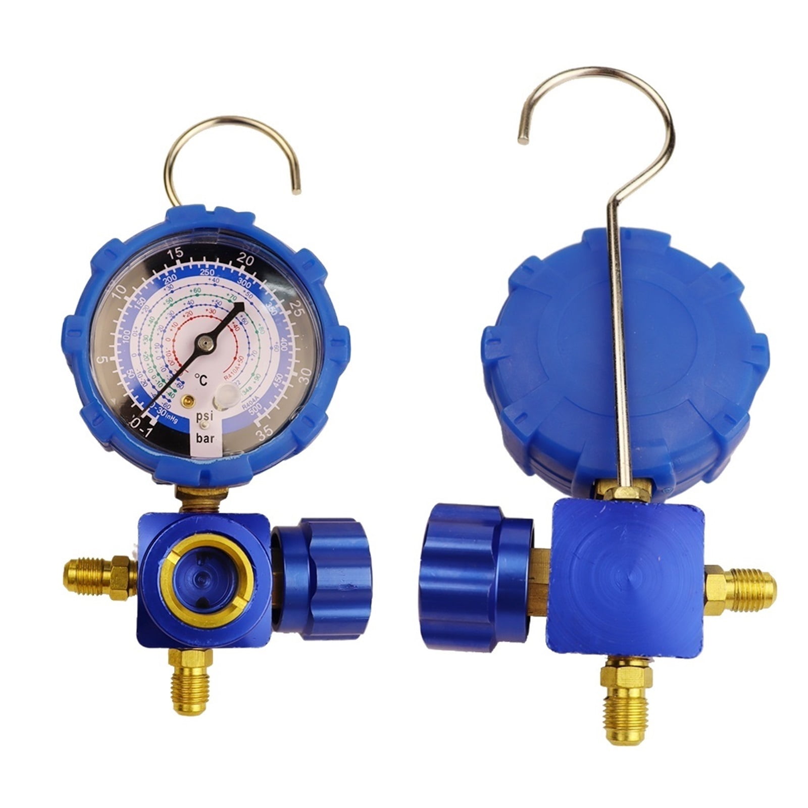 Manifold Gauge Red/Blue ToolsThree-Way Single Valve For R410A R22 R134a ...