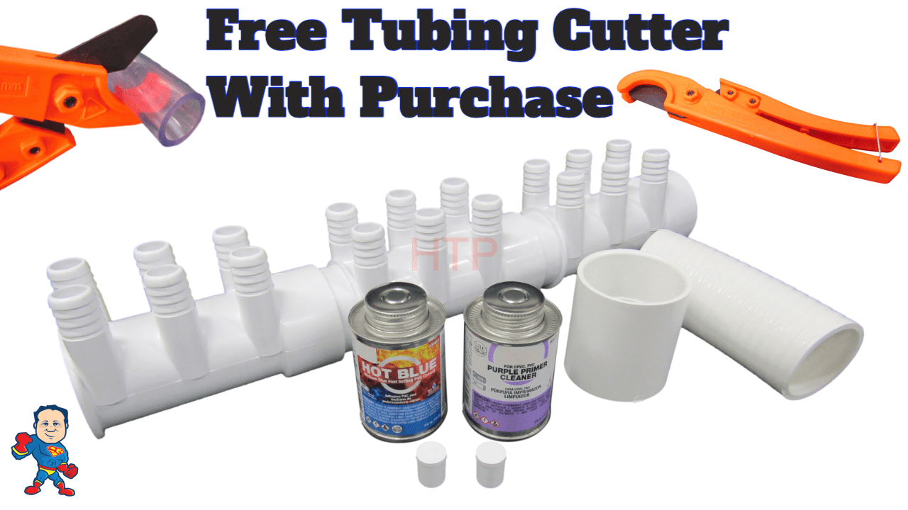 Manifold Hot Tub Spa 2" (18) 3/4" Outputs & Coupler Base Glue Kit Video ...