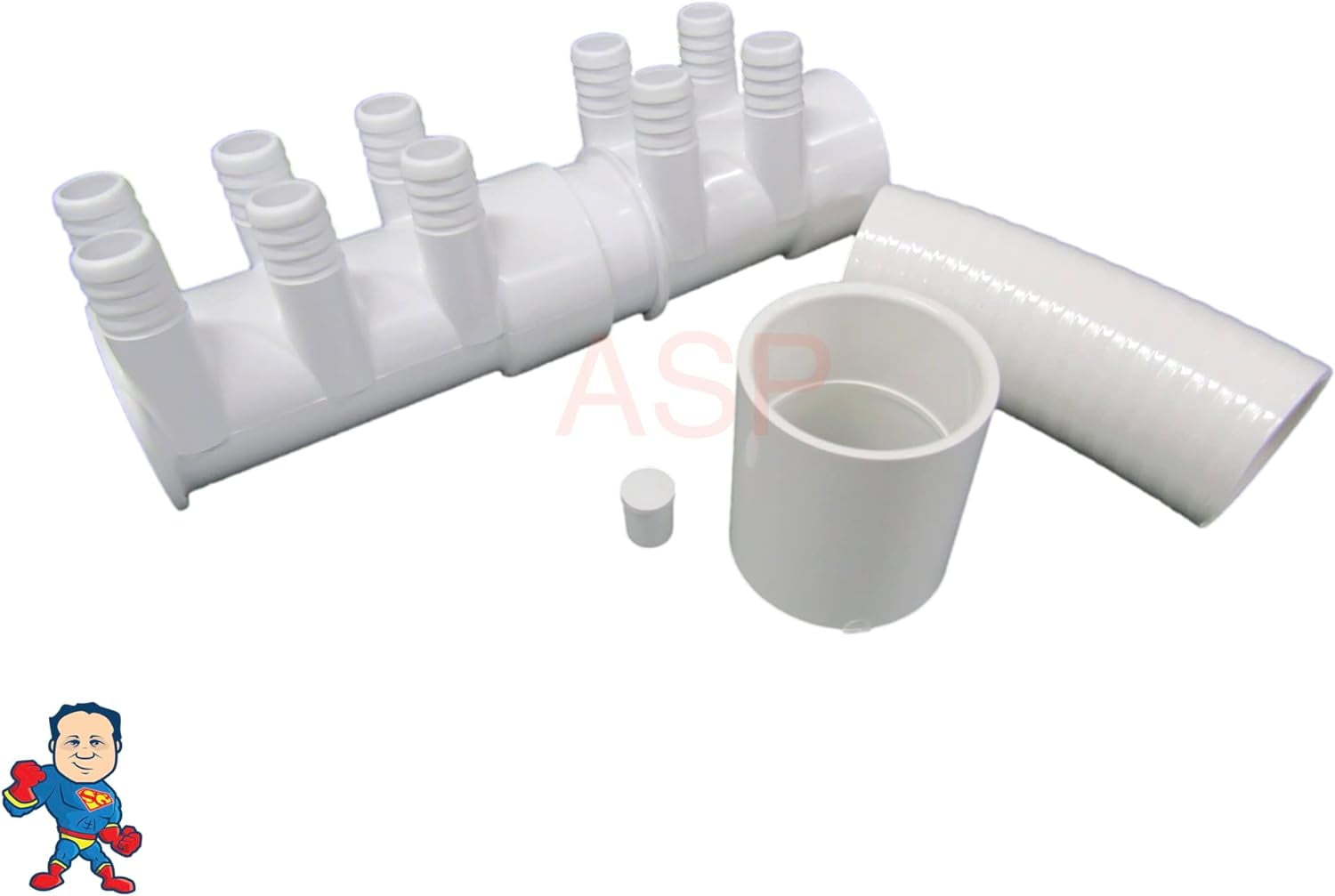 Manifold Hot Tub Spa 2" spg x Dead End x (10) 3/4" Coupler Base Kit ...