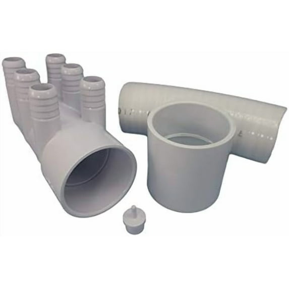 Manifold Hot Tub Spa 2" spg x Dead End x (6) 3/4" Coupler Base Kit ...