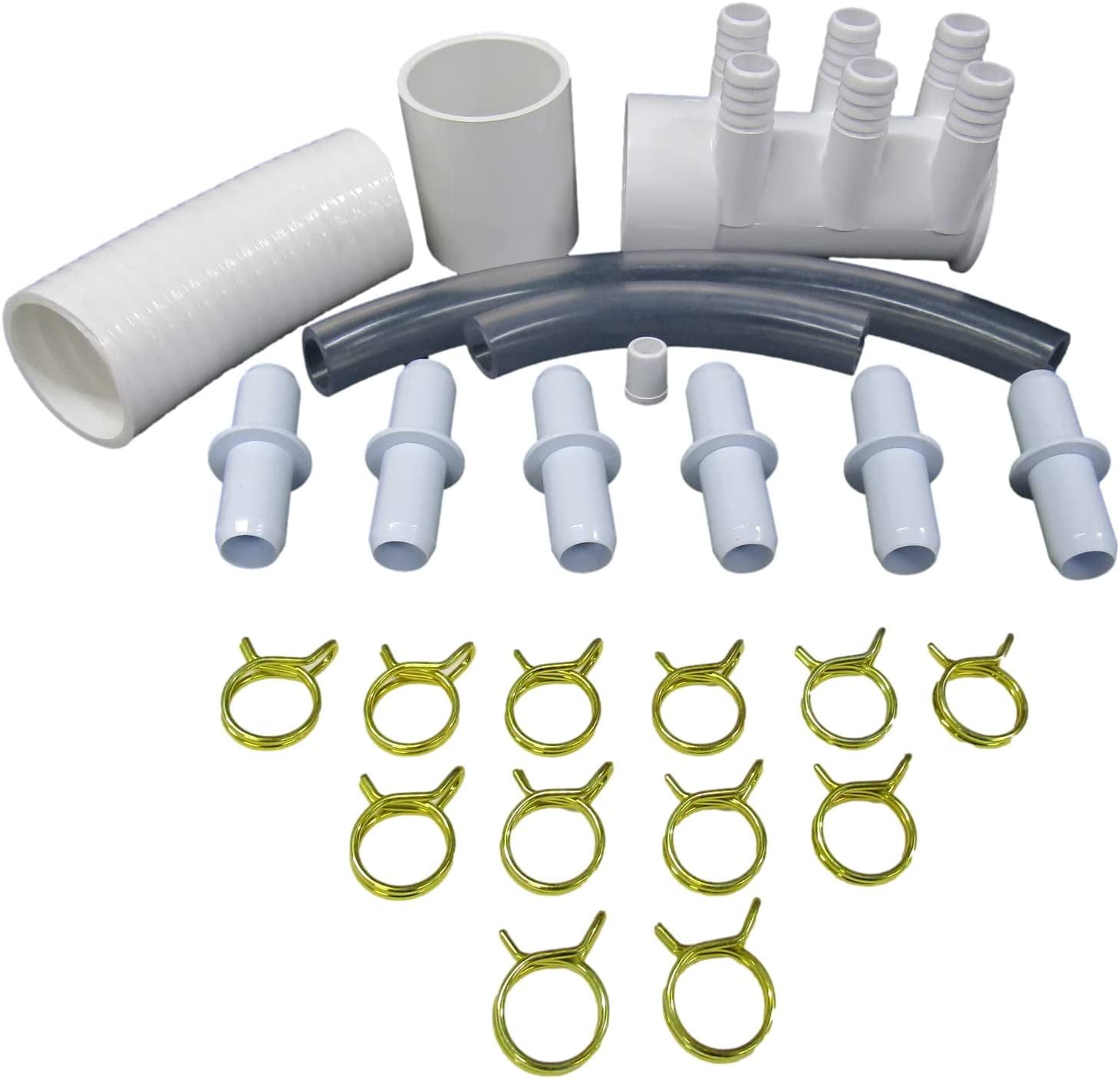 Manifold Hot Tub Spa 2" spg x Dead End x (6) 3/4" Coupler Kit Video How ...